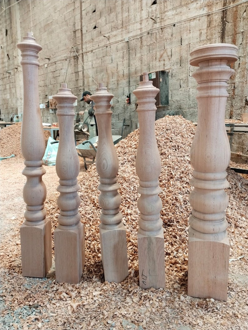 Newel Post, Wooden Turned Newel Posts, Newel Posts, - Etsy