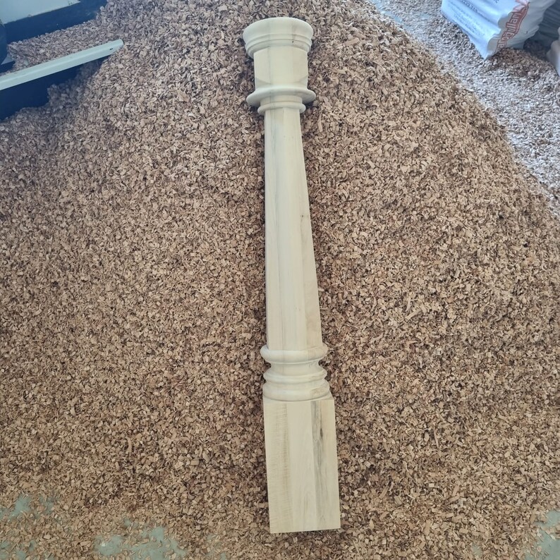 Newel Post, Linden Wood, Newel Posts, Stair Newelpost, Stairs, Custom ...