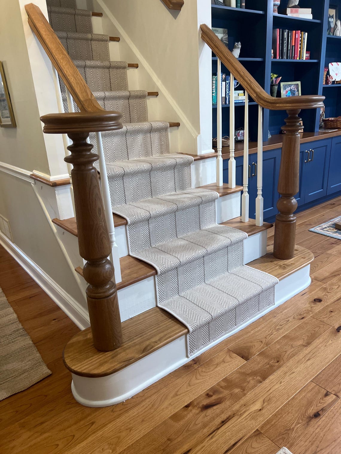 White Oak Stair Newel Post: Custom Wooden Spindle (40" X 7") - Etsy