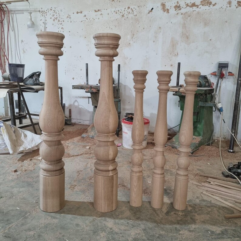 Newel Post, Stair Post, White Oak Newel Post, Wooden Stair Post, Wooden ...