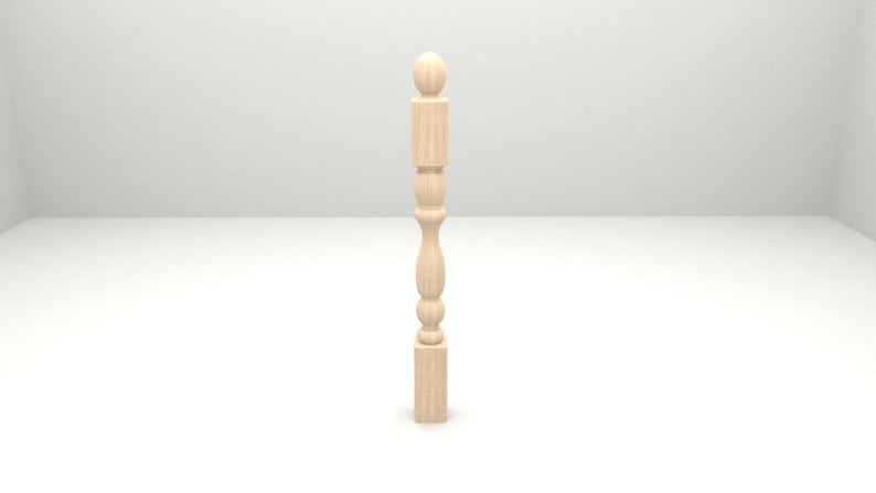 Newel Post, Balusters, Wood Lathe, Stair Railing, Wooden Stair Railing ...