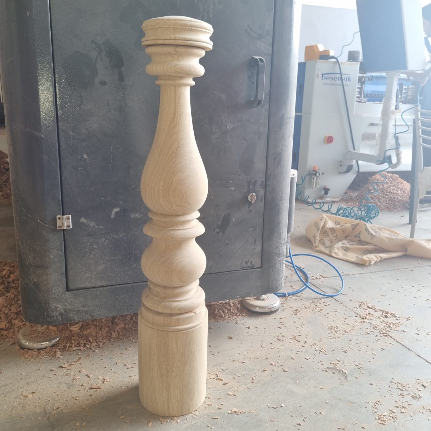 Red Oak Stair Newel Post: Custom Wooden Newel Posts (39" X 7") - Etsy