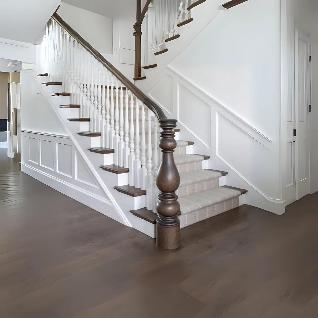 White Oak Turned Stair Newel Post - Custom Handrail Compatible - Etsy