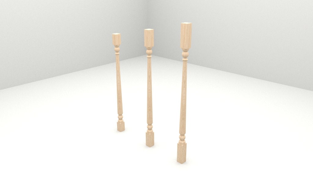 Newel Post, Balusters, Wood Lathe, Stair Railing, Wooden Stair Railing ...