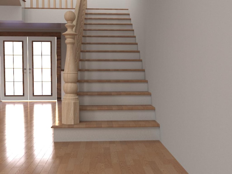 White Oak, Newel Post, Newel Caps, Stair Partrs, Custom Stairs Parts ...