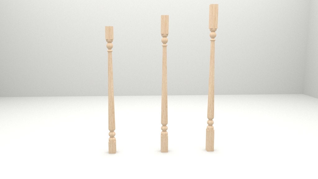 Newel Post, Balusters, Wood Lathe, Stair Railing, Wooden Stair Railing ...
