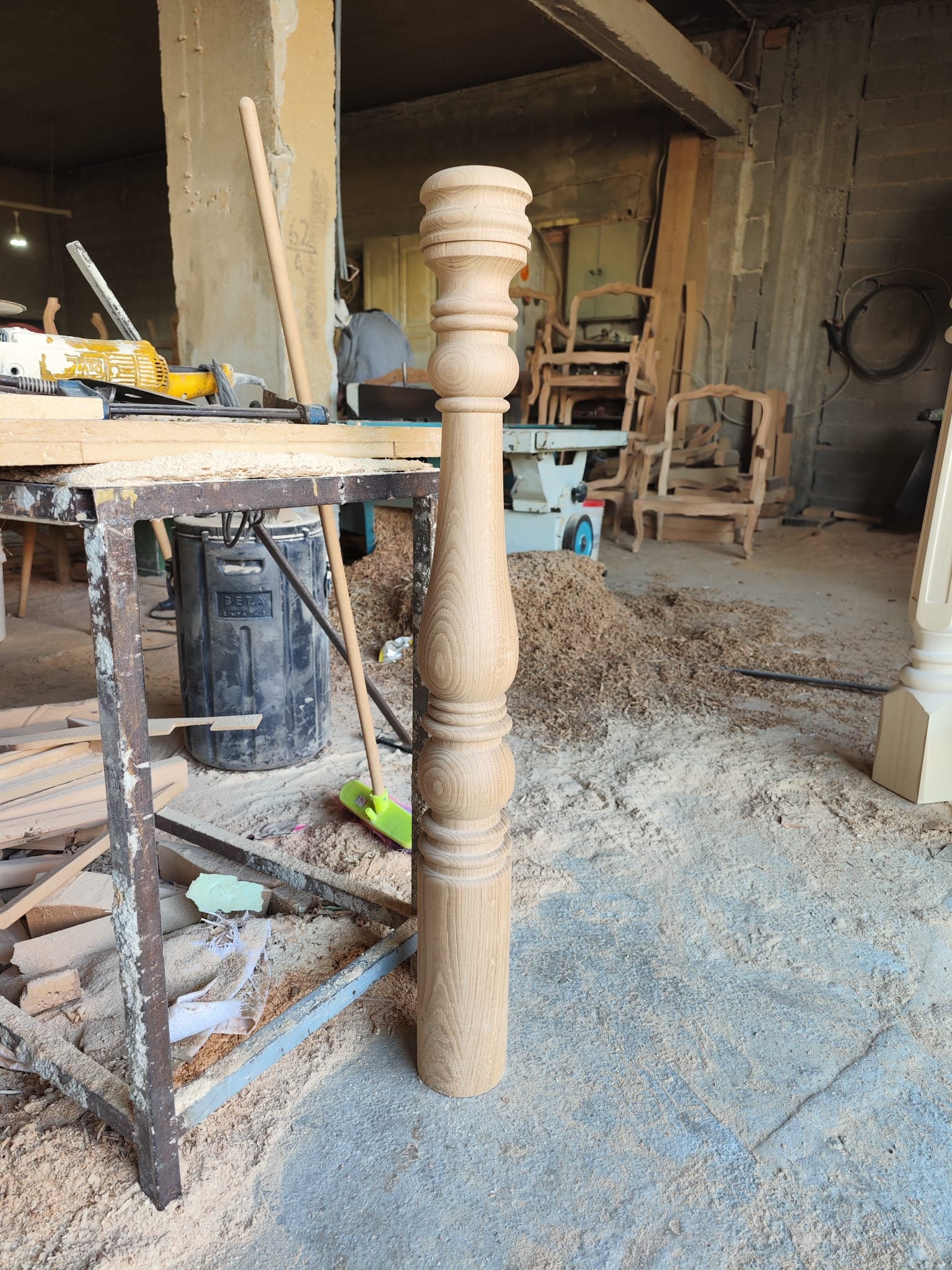 Stair Post, Newel Post, White Oak, Wooden Turned Newel Posts, Newel ...