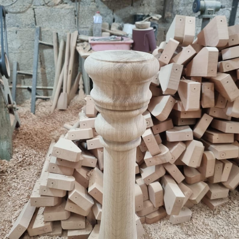 Newel Post, Stair Post, White Oak Newel Post, Wooden Stair Post, Wooden ...
