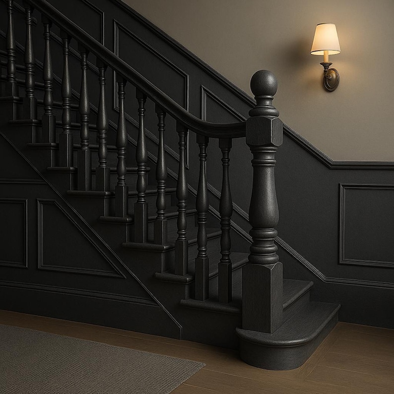 Handmade White Oak Newel Post: Octagonal Stair Parts, Custom Design - Etsy