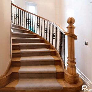 Hand-turned Wooden Newel Post: Custom Stair Parts - Etsy