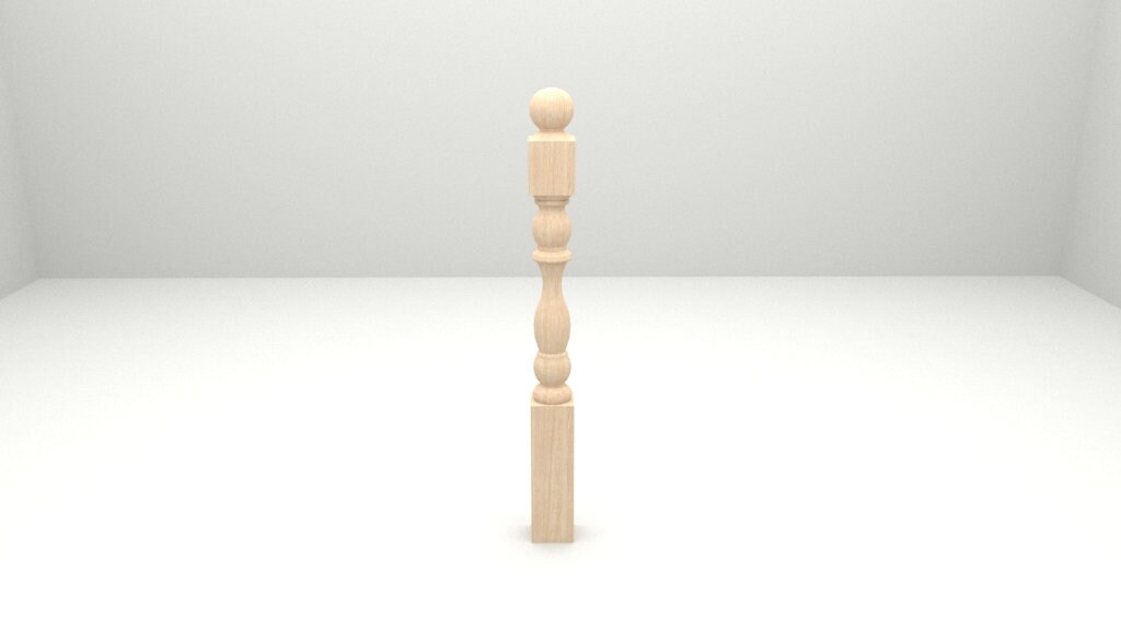 Beech Wood Stair Spindle & Newel Post: Unpainted Balusters - Etsy