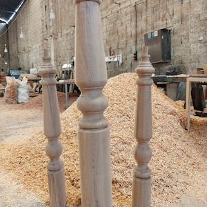 Handmade White Oak Newel Post: Custom Stair Part - Etsy