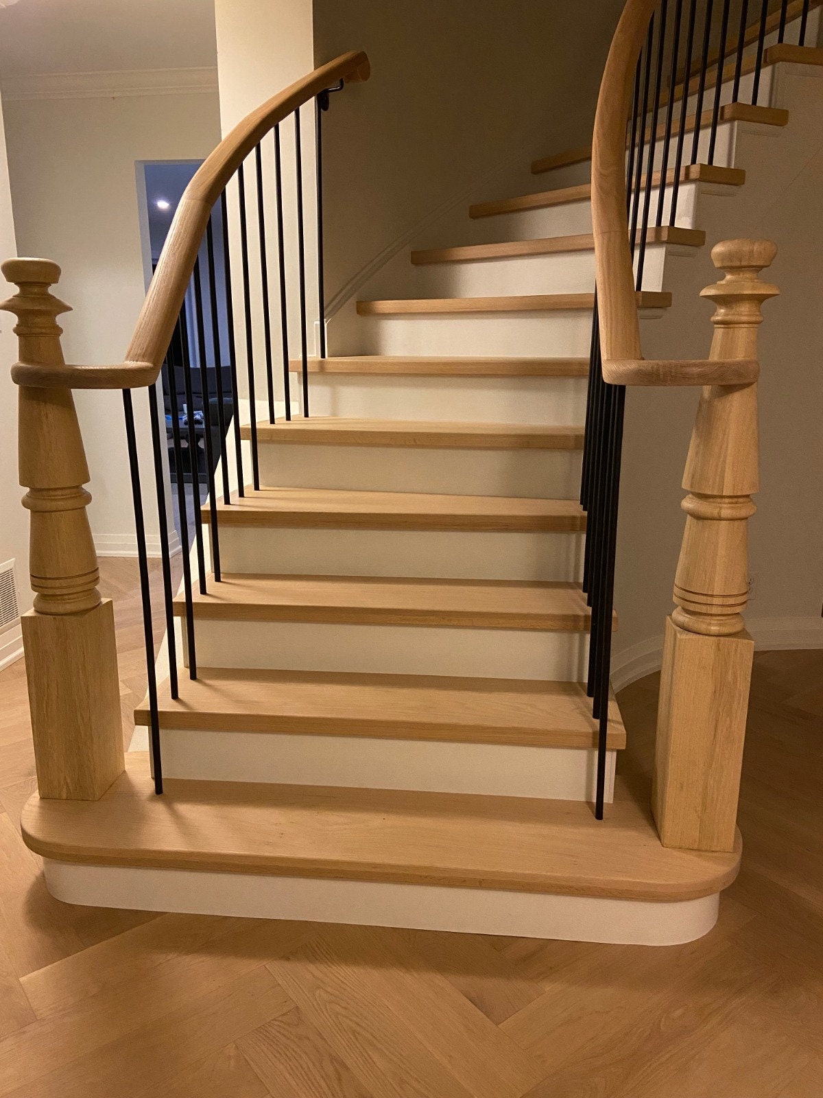 Newel Post, White Oak, Wooden Stair Post, Wooden Custom Stair Post ...
