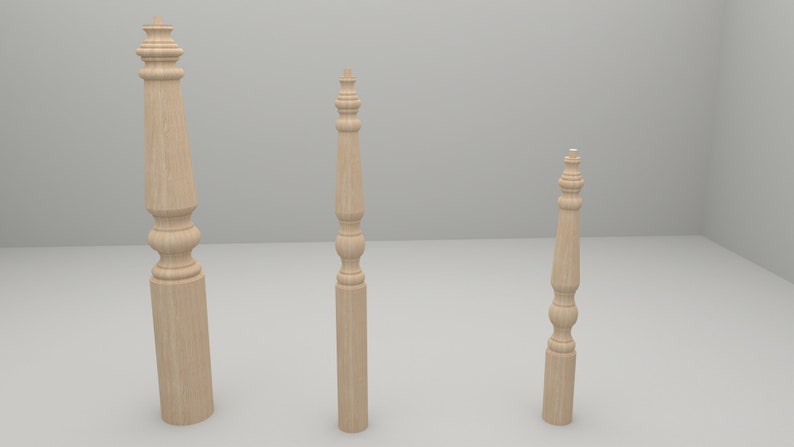 Handmade White Oak Newel Post: Custom Stair Part - Etsy