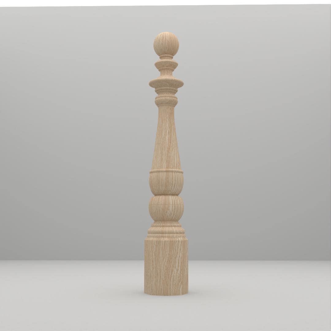 White Oak, Newel Post, Newel Caps, Stair Partrs, Custom Stairs Parts ...