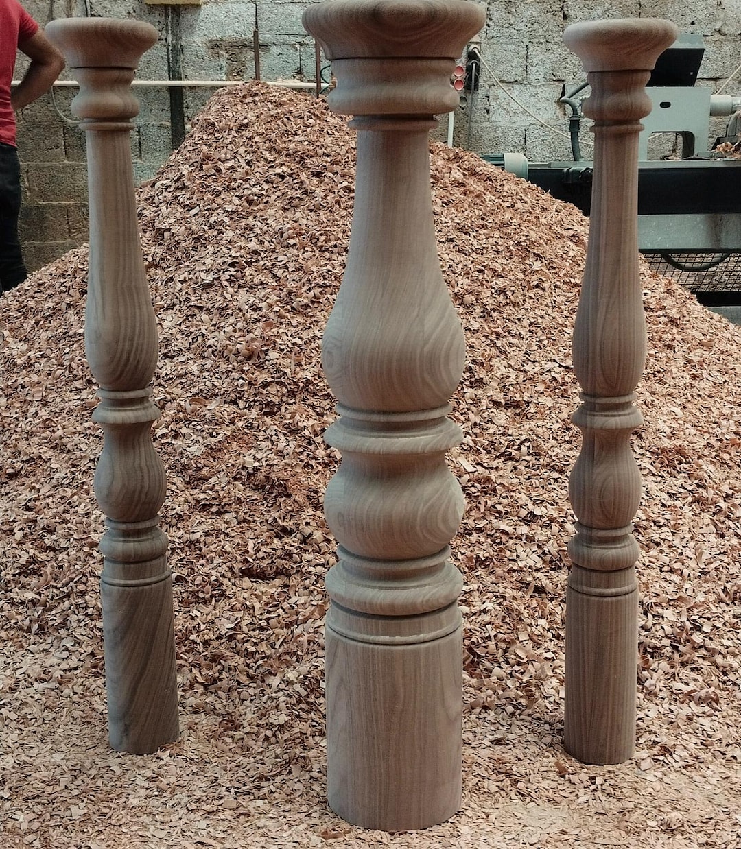 Stair Post, Walnut, Wooden Stair Post, Newel Post, Wooden Turned Newel ...
