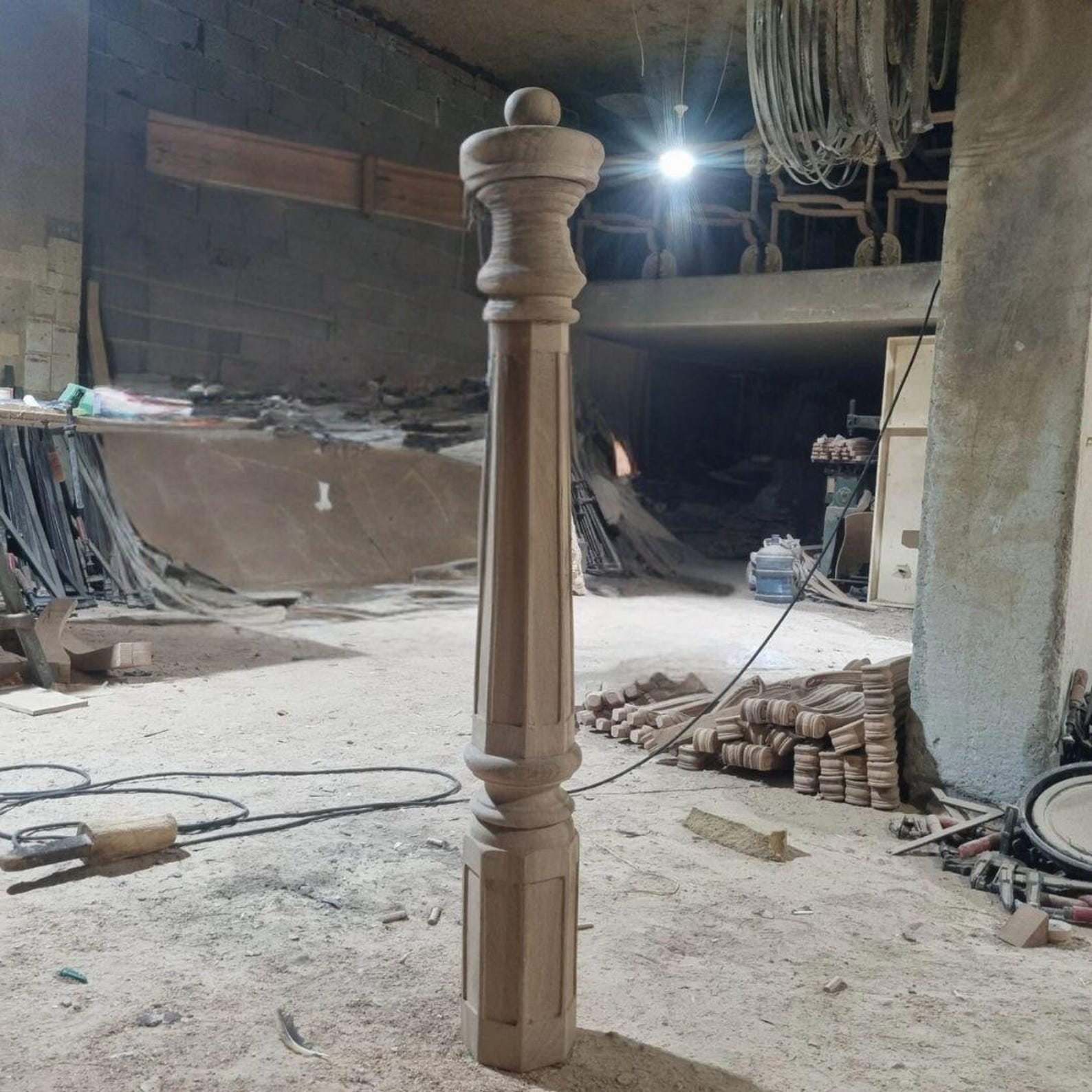 Stair Post, White Oak, Wooden Stair Post, Custom Stair Post, Wooden ...