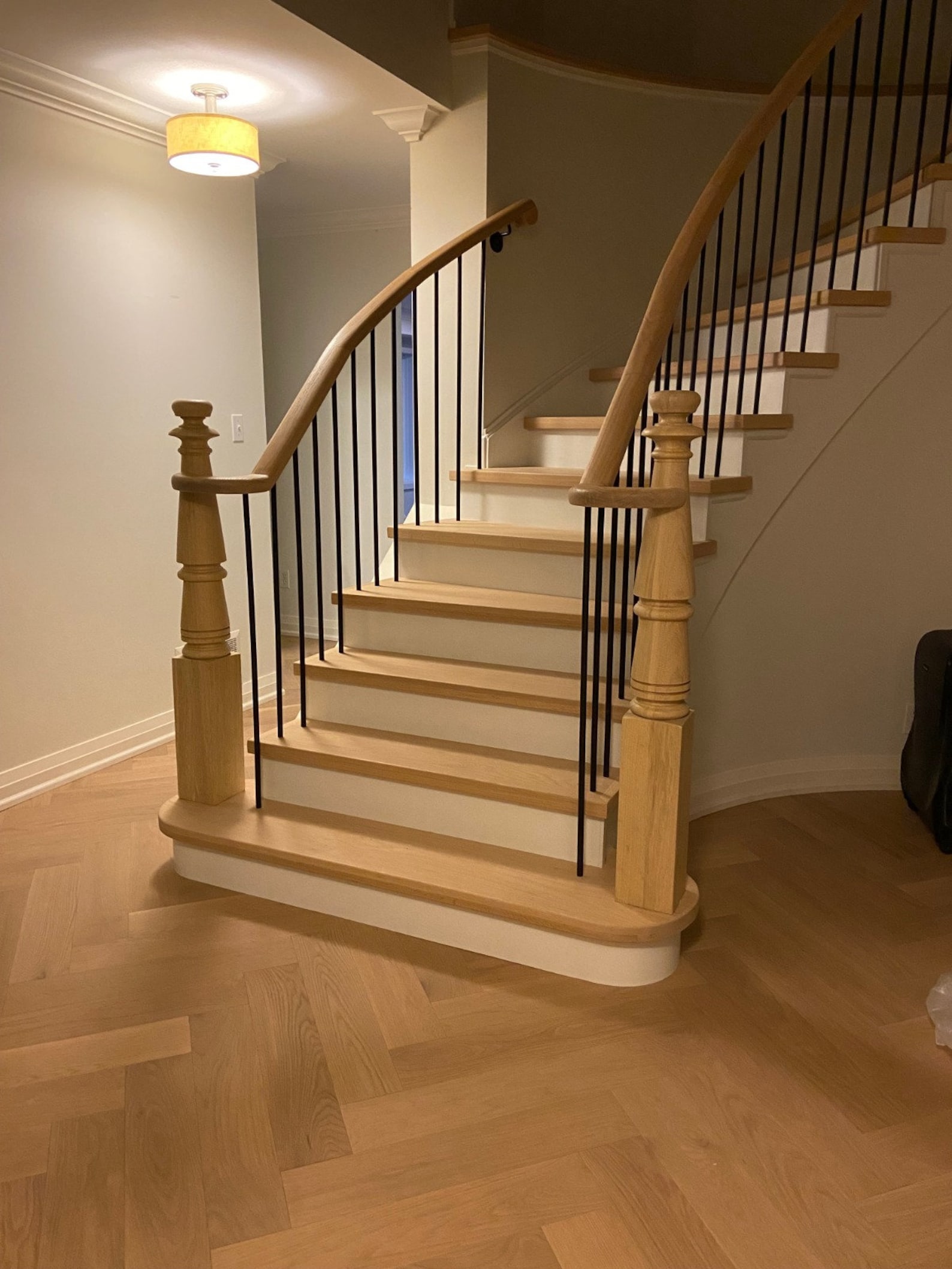 Newel Post, White Oak, Wooden Stair Post, Wooden Custom Stair Post ...