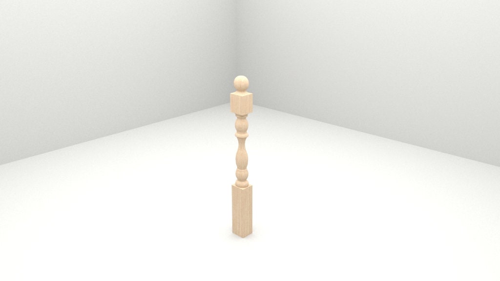 Beech Wood Stair Spindle & Newel Post: Unpainted Balusters - Etsy