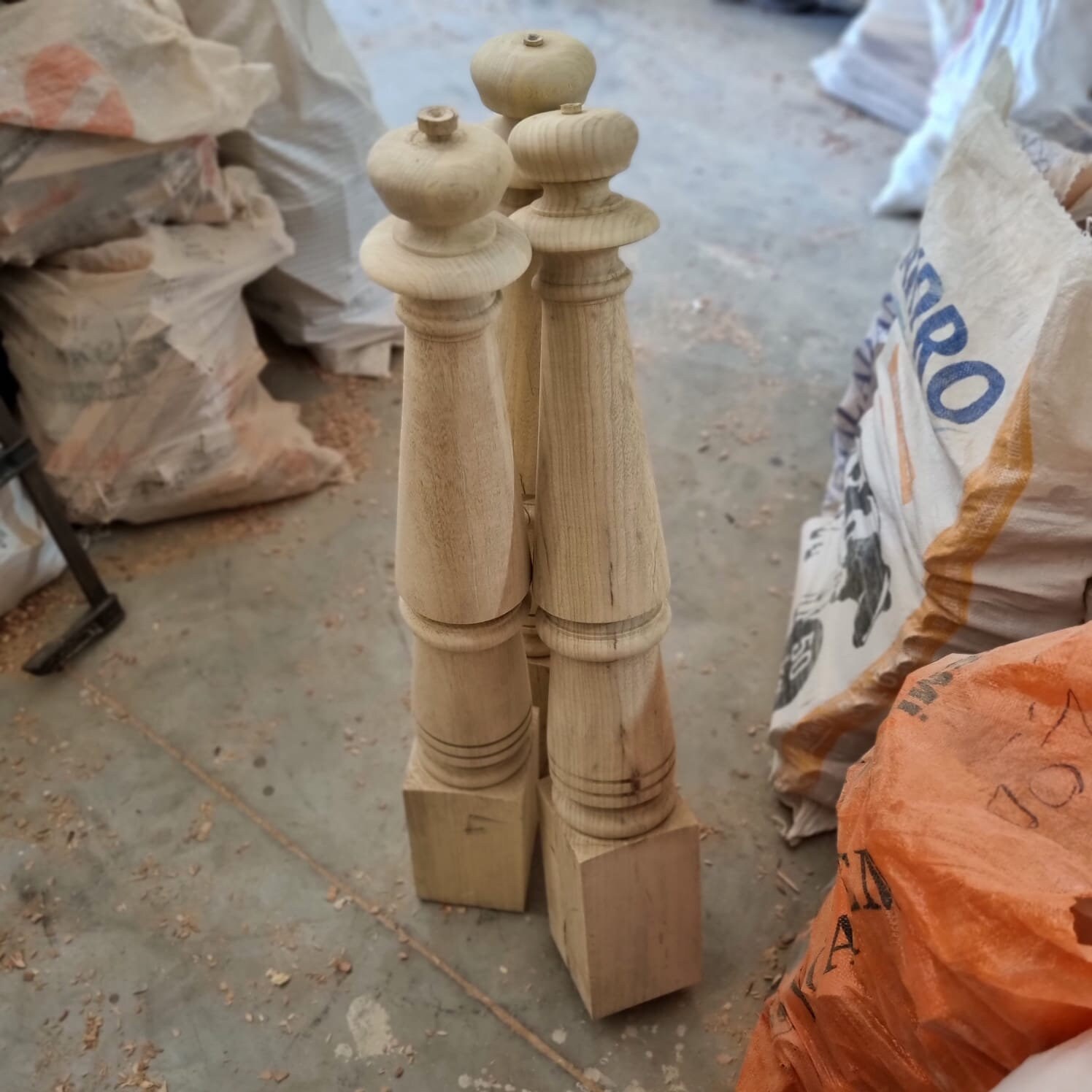 Newel Post, White Oak, Wooden Stair Post, Wooden Custom Stair Post ...