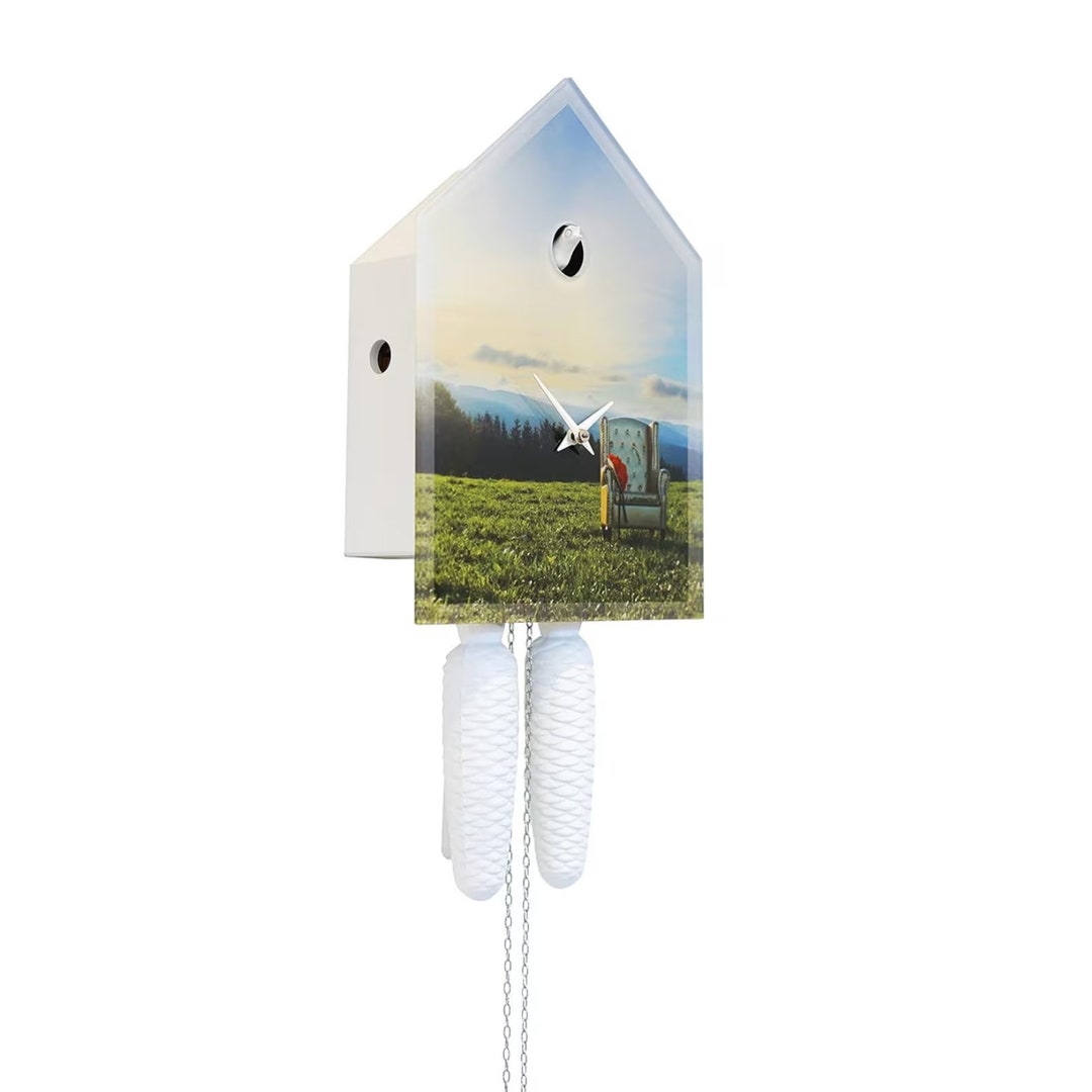 Black Forest Landscape Cuckoo Clock, Ball Hat Cuckoo Clock, Forest ...