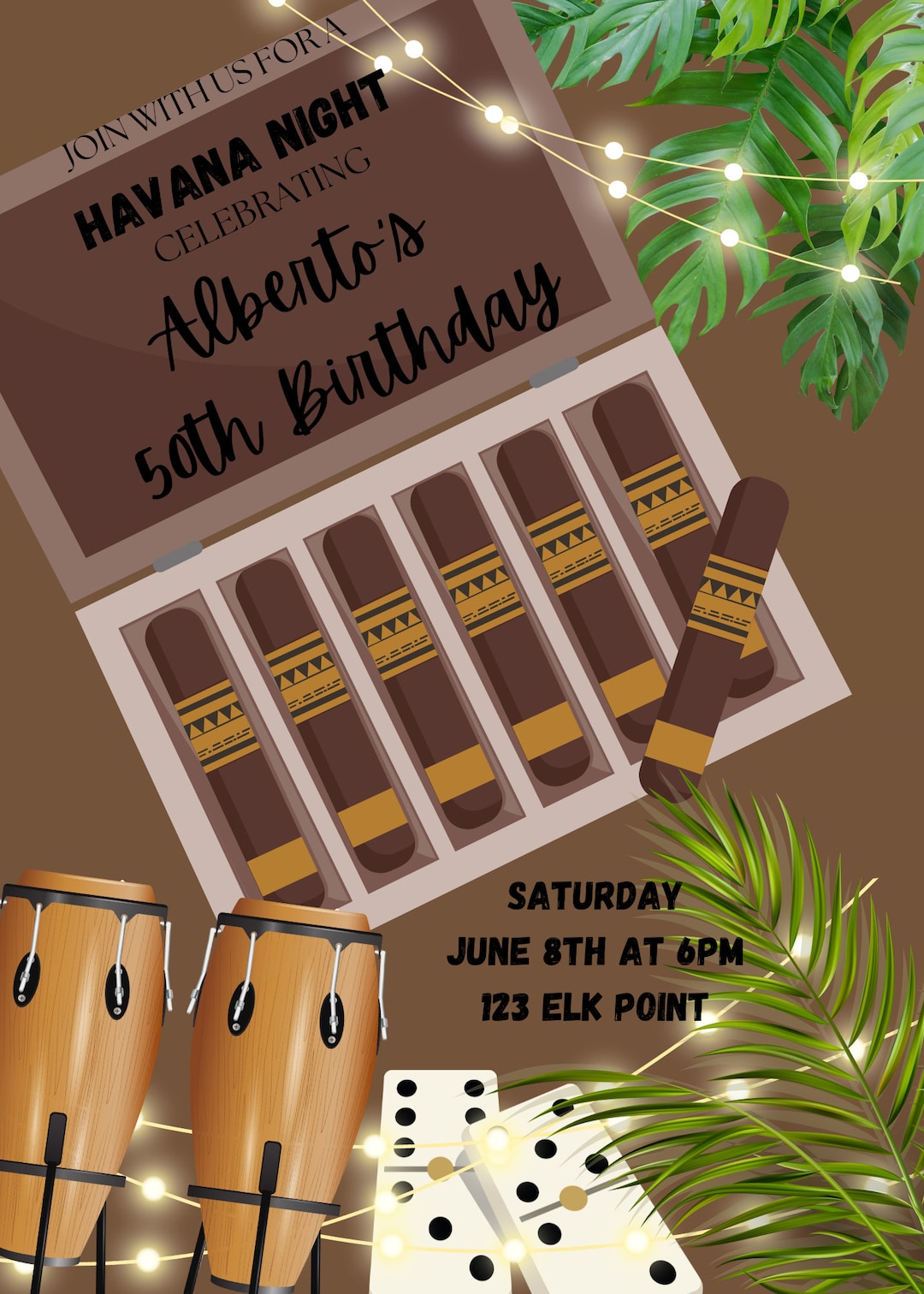 MEN BIRTHDAY INVITATION - Etsy