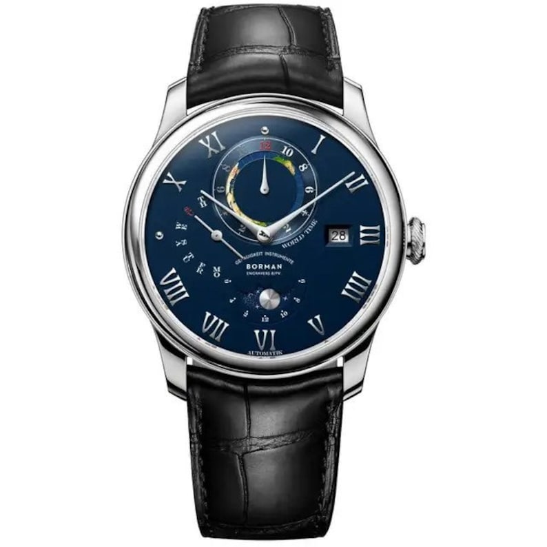 Borman World Time Watch a Unique Luxury, Designer Men's Wristwatch ...