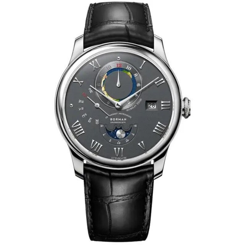 Borman World Time Watch a Unique Luxury, Designer Men's Wristwatch ...