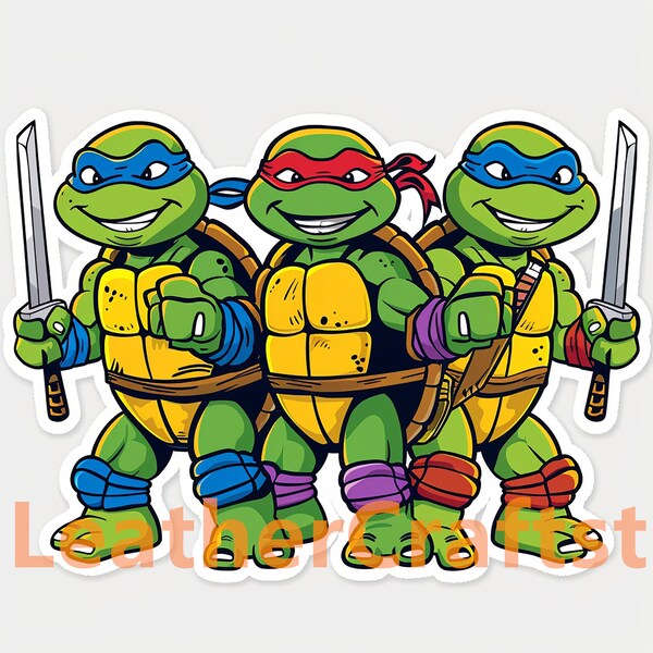 Ninja Turtle Clipart - Etsy