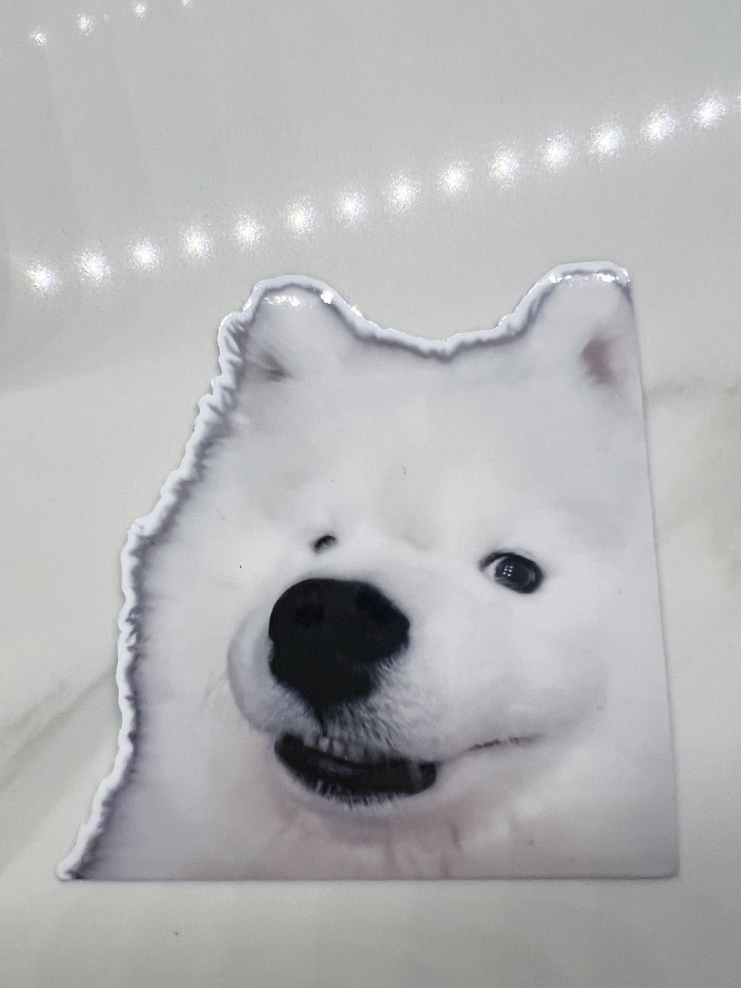 Smug Goofy Smile Samoyed Sticker - Etsy