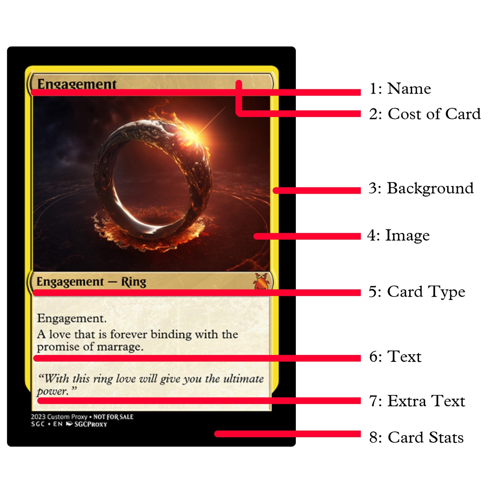 Custom Mtg Card In Foil Christmas T Birthday T Custom Made Card Etsy