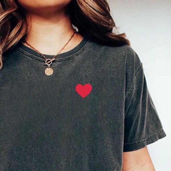 Red Heart Shirt - Etsy