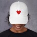 Embroidered Little Red Heart Hat, Heart Hat, Valentine Baseball Hat ...