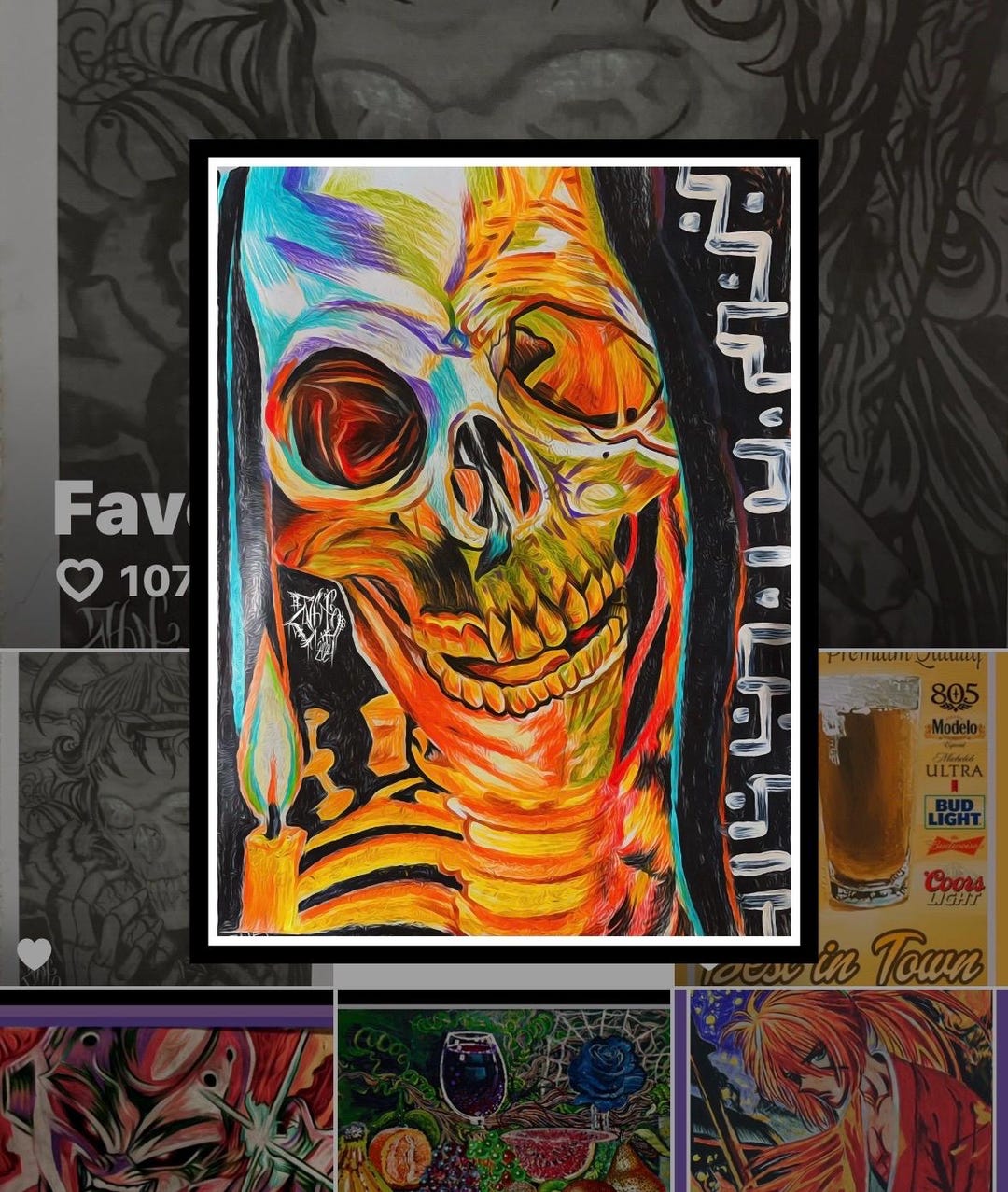 Colorful Skull Color Pencil Drawing…done by LORD AMUKZ File is Made to ...