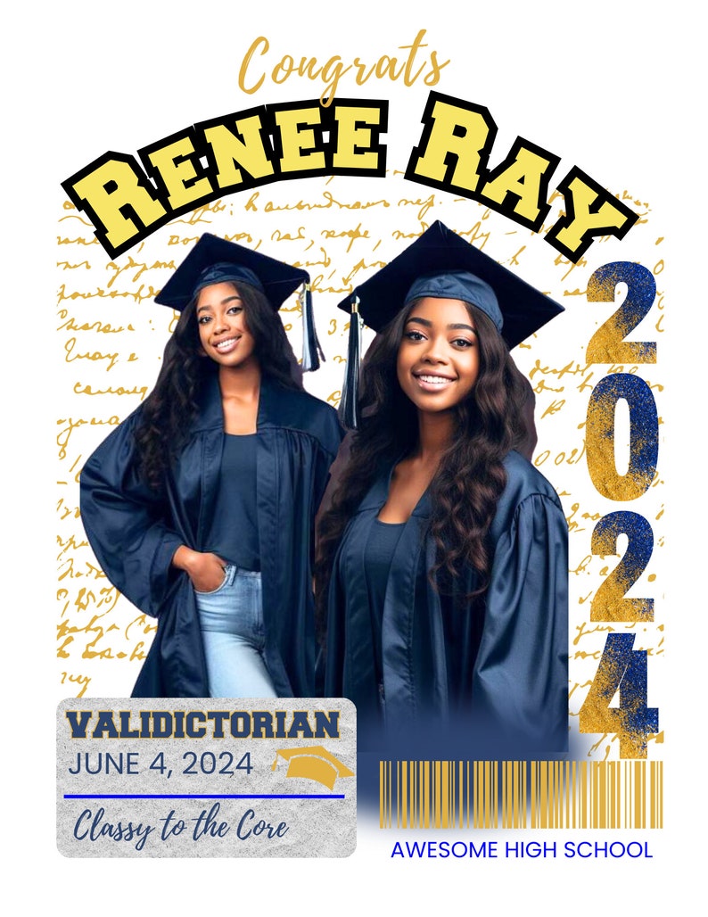 6 Customizable Graduation T-shirt Templates - Etsy