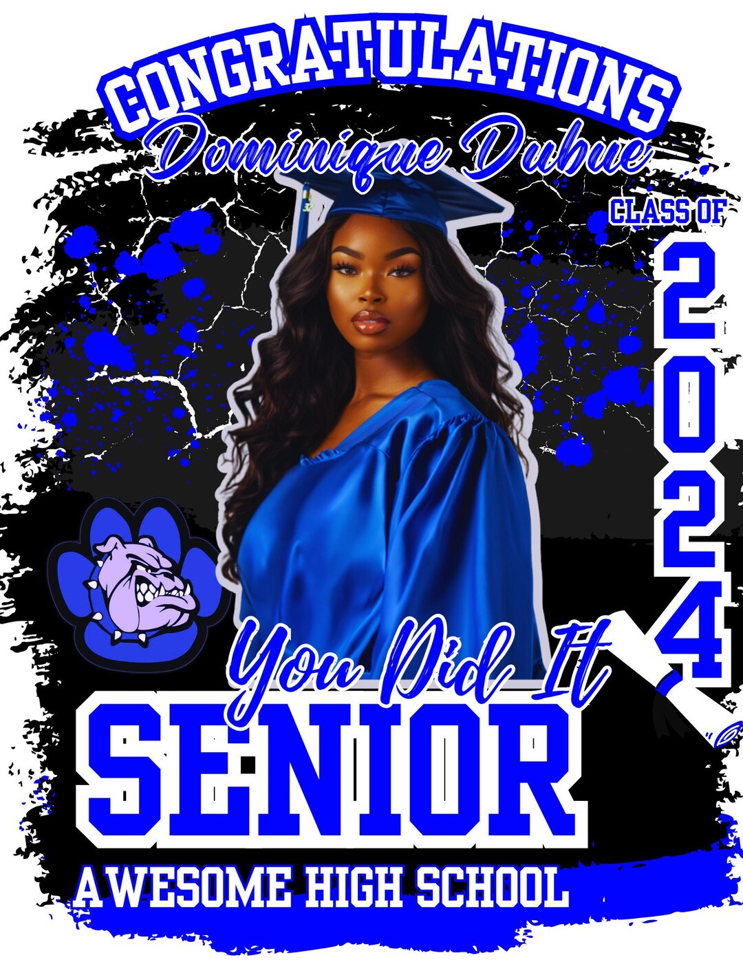 6 Customizable Graduation T-shirt Templates - Etsy