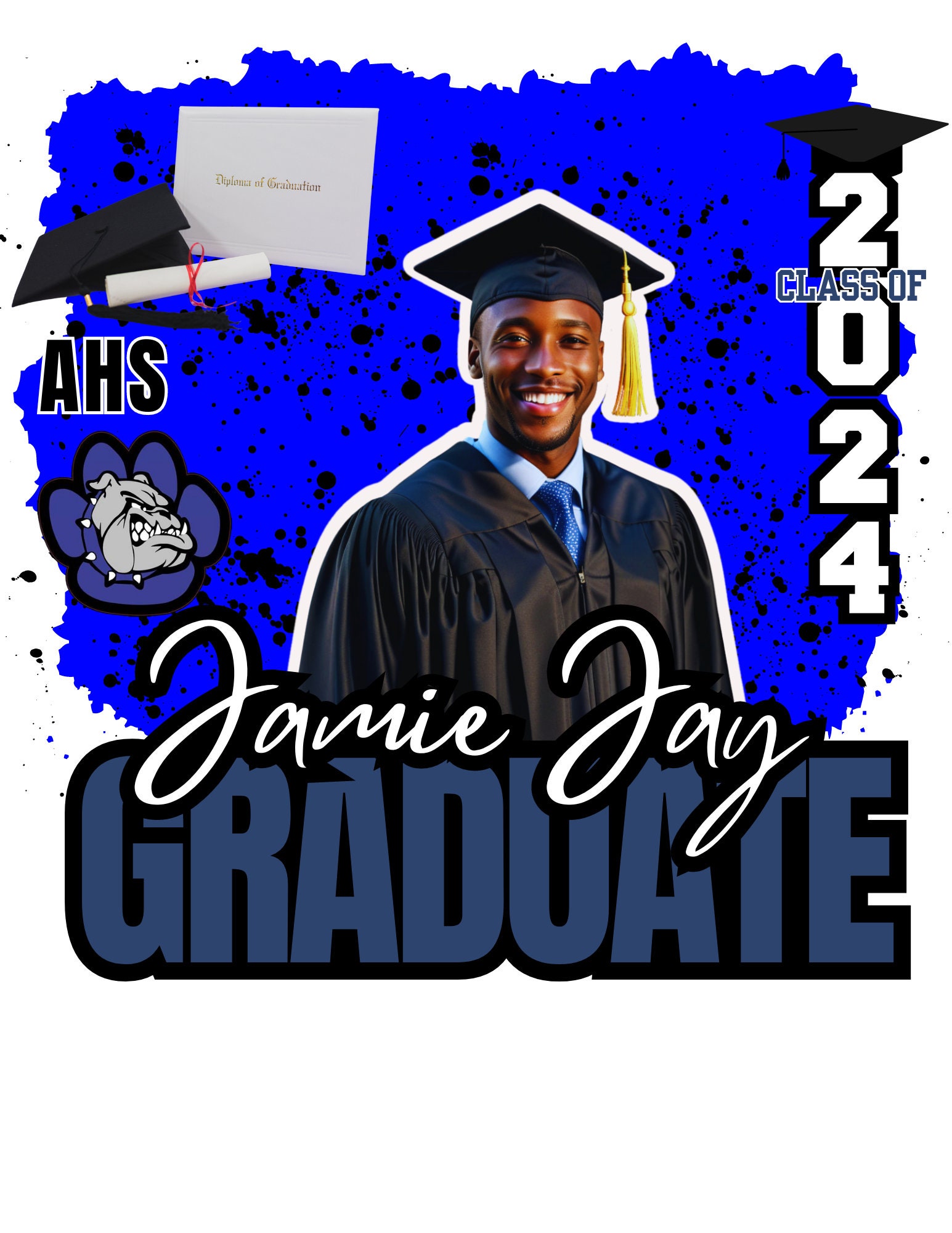 6 Customizable Graduation T-shirt Templates - Etsy