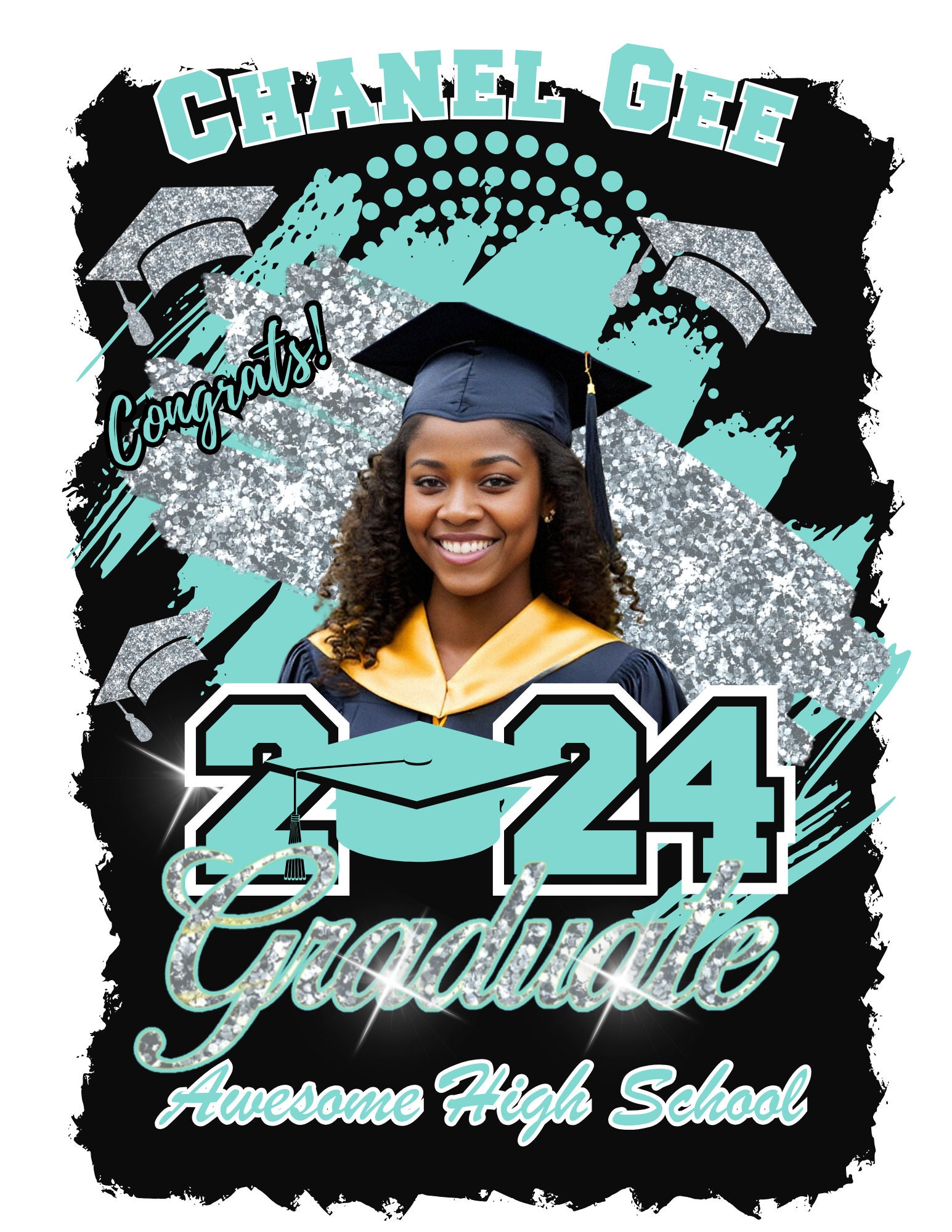 6 Customizable Graduation T-shirt Templates - Etsy