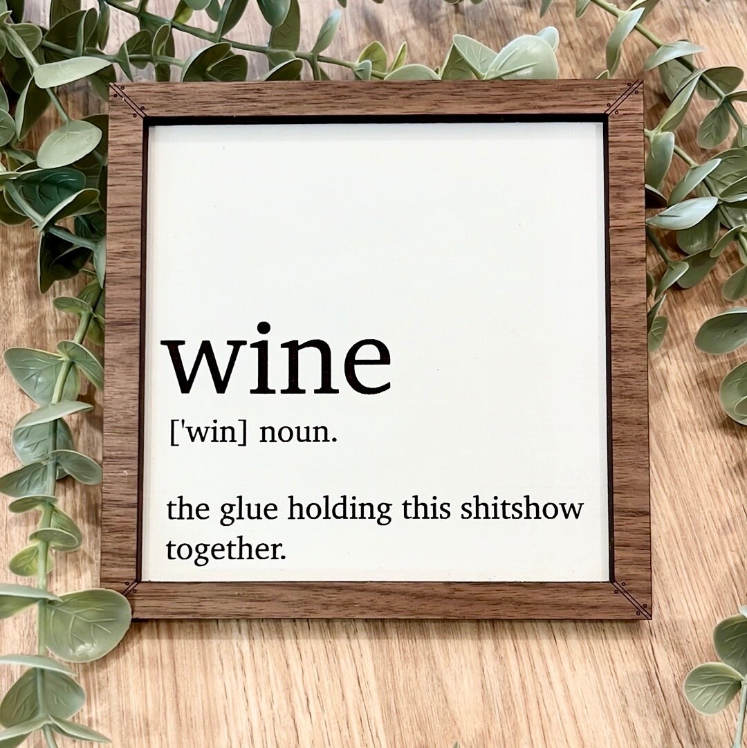 Wine Definition Sign | Wine Lover | Wine Leaner Sign | Framed Wine Sign ...