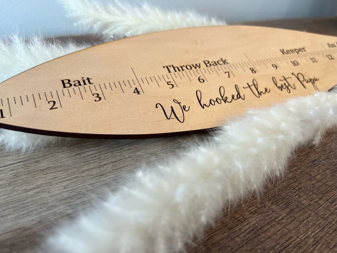 Fish Measuring Stick | Ruler | Fishing | Dad | Papa | Opa | Grandpa ...