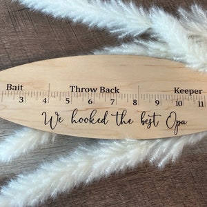 Fish Measuring Stick | Ruler | Fishing | Dad | Papa | Opa | Grandpa ...