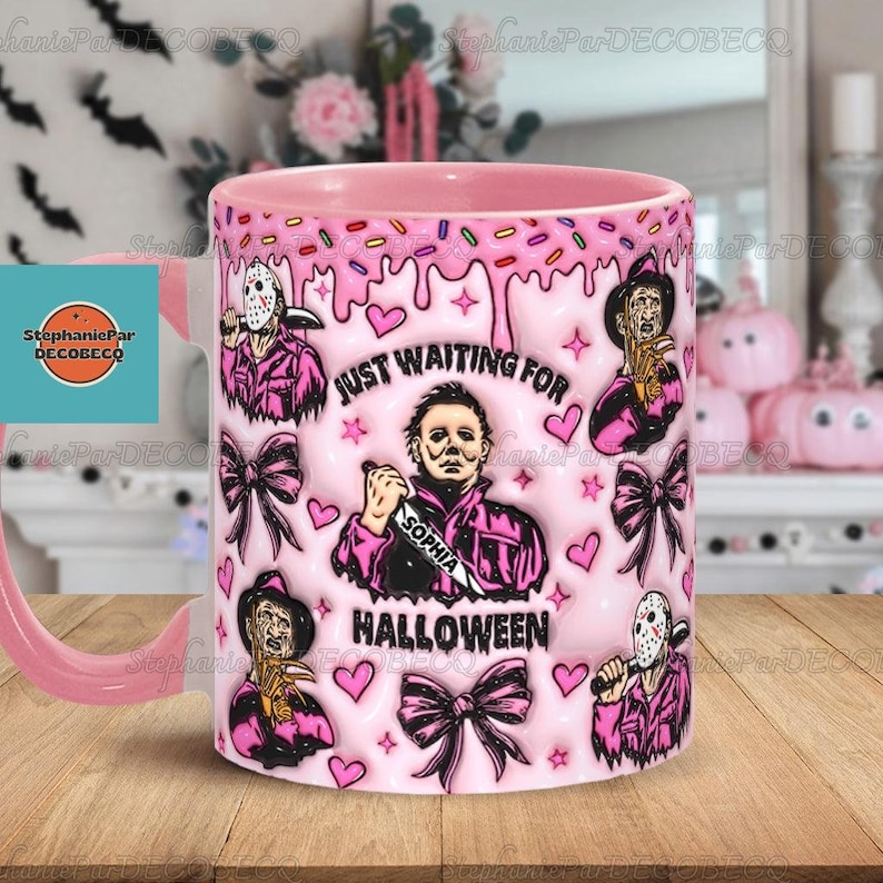 Personalized Horror Character Color Mug, Michael Myers Ceramic Mug ...