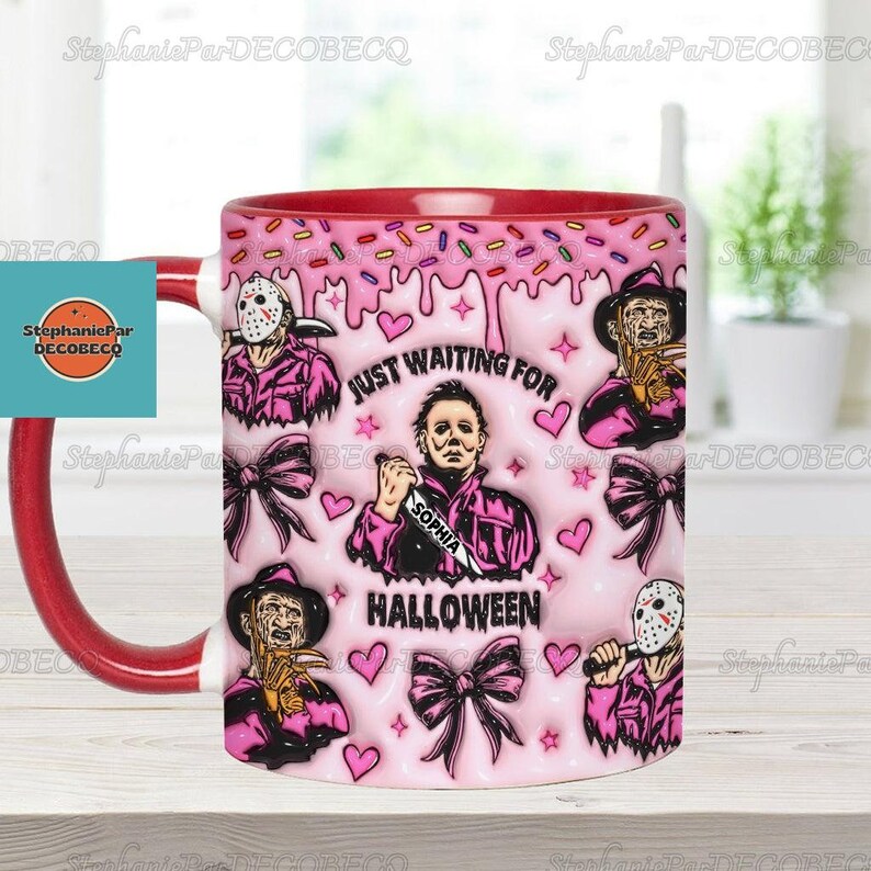 Personalized Horror Character Color Mug, Michael Myers Ceramic Mug ...