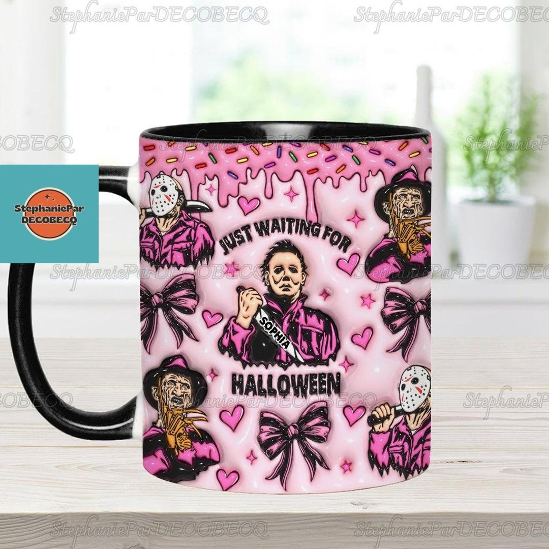 Personalized Horror Character Color Mug, Michael Myers Ceramic Mug ...