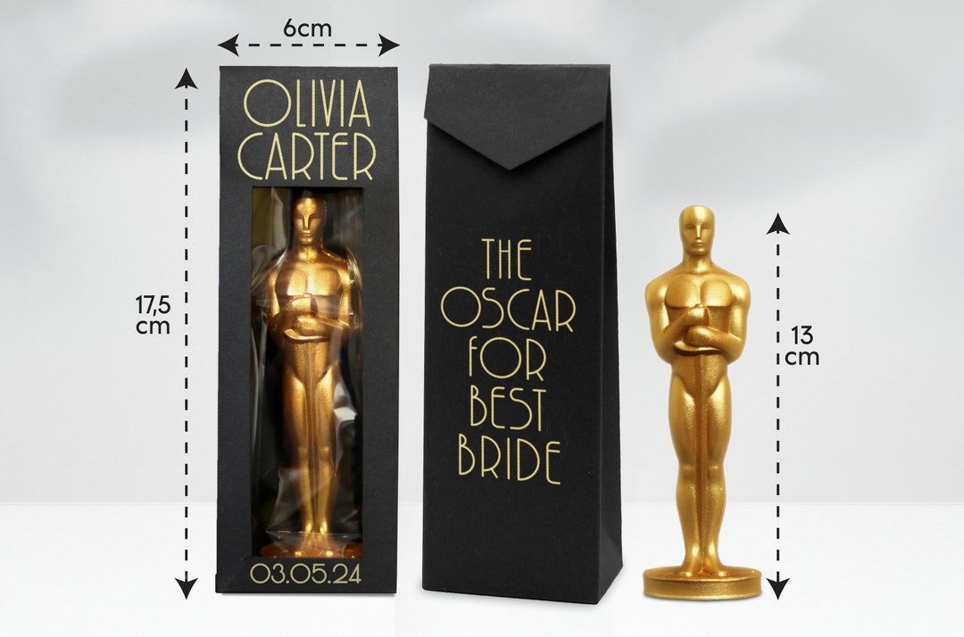 Handmade Chocolate Oscar Statue in Personalized Gift Box - Etsy
