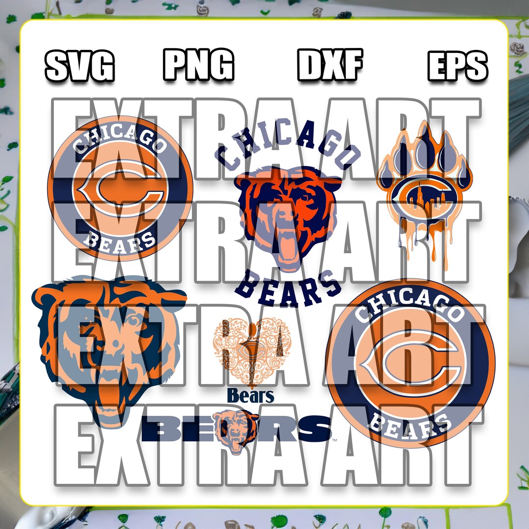 Chicago Bearss Football SVG PNG Bundle, Svg Sports Files, Svg for ...