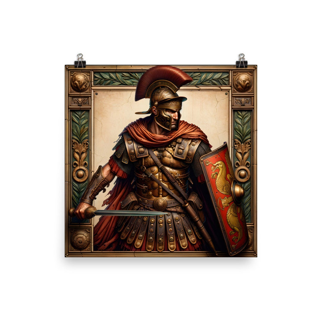 Roman Soldier Poster - Etsy