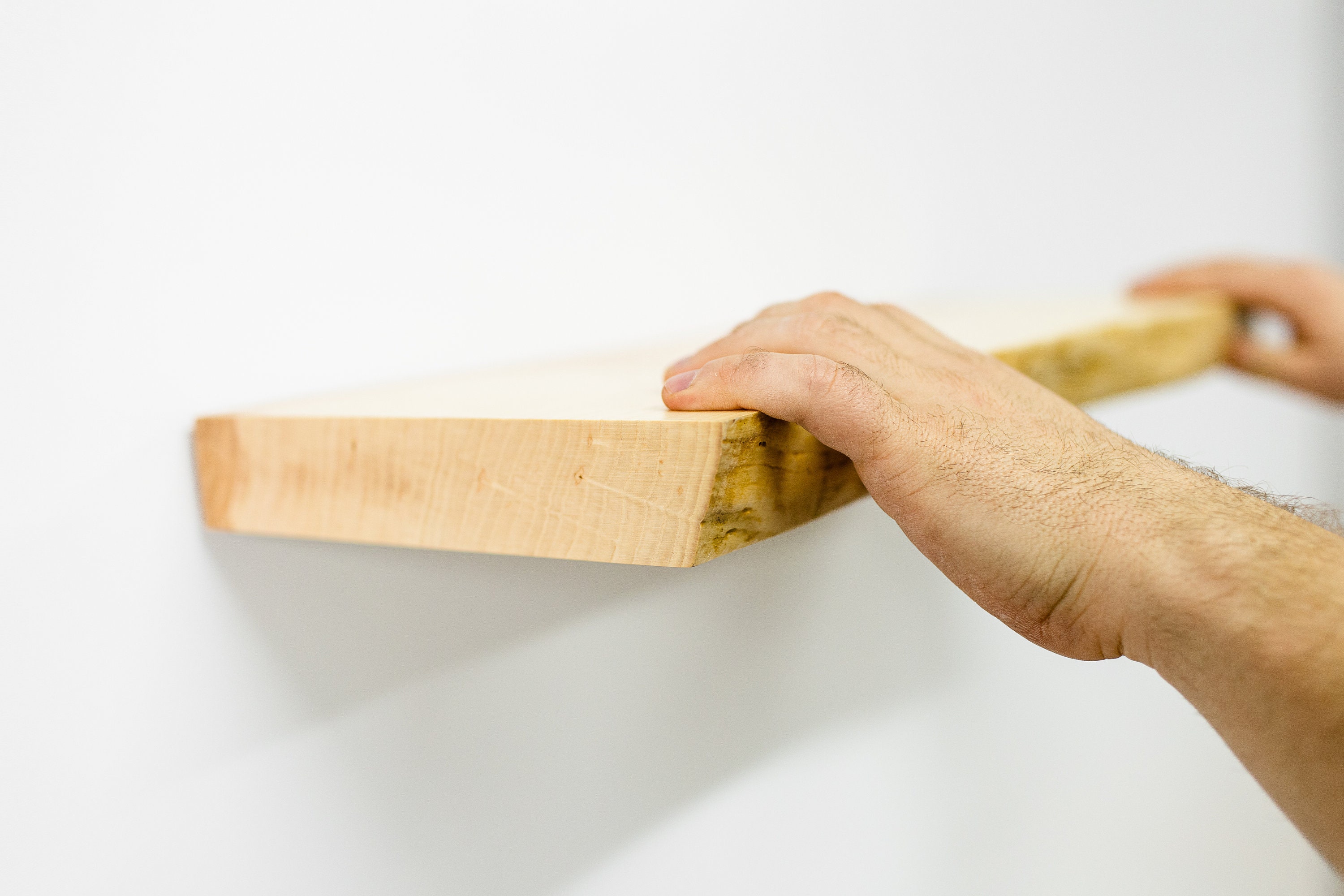 Ash Floating Shelf/ Floating Shelves / Custom Shelves / Rustic Shelves ...