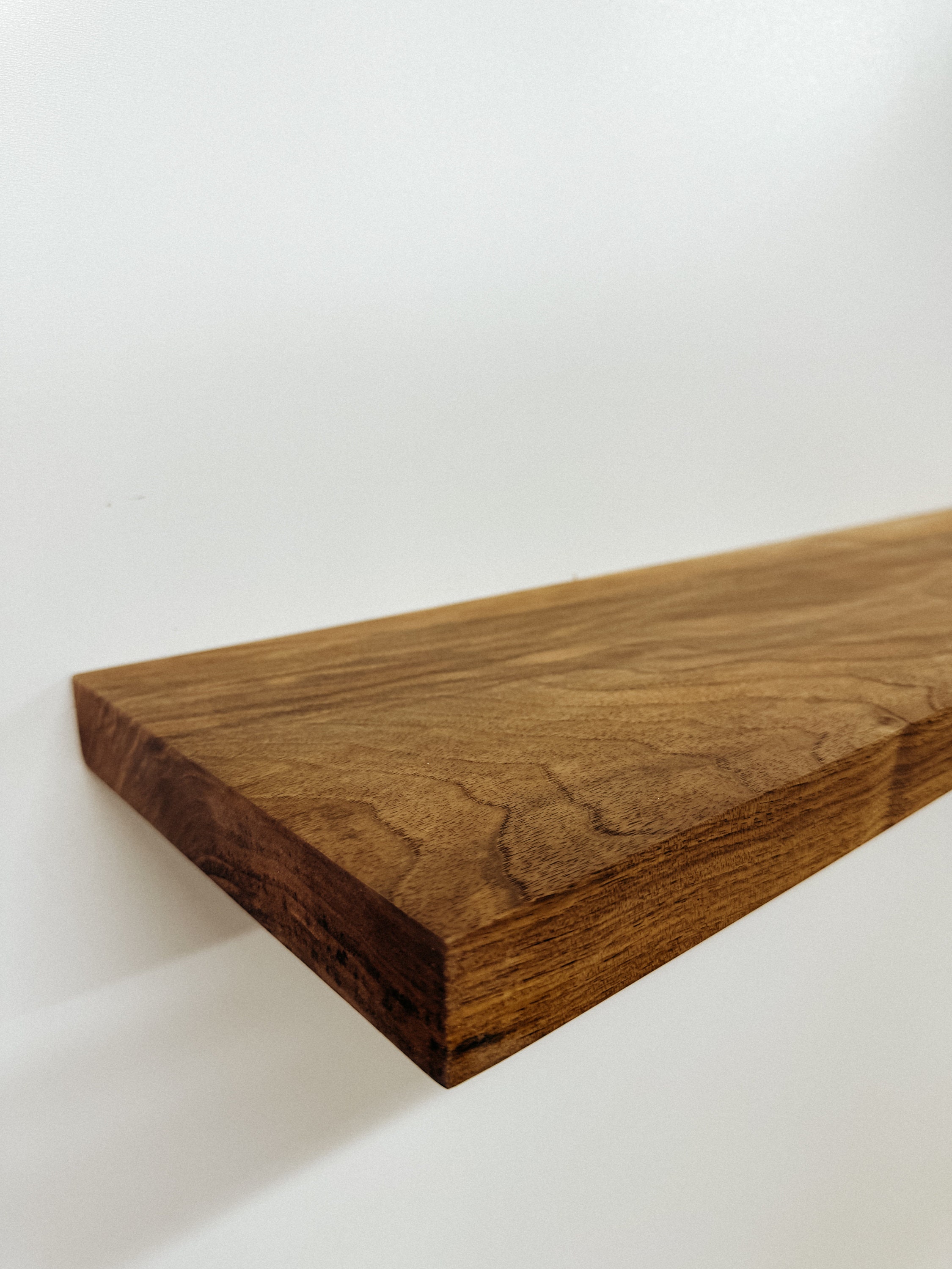 Walnut Floating Shelves, Custom Wood Shelves, Rustic Shelves, Bathroom ...