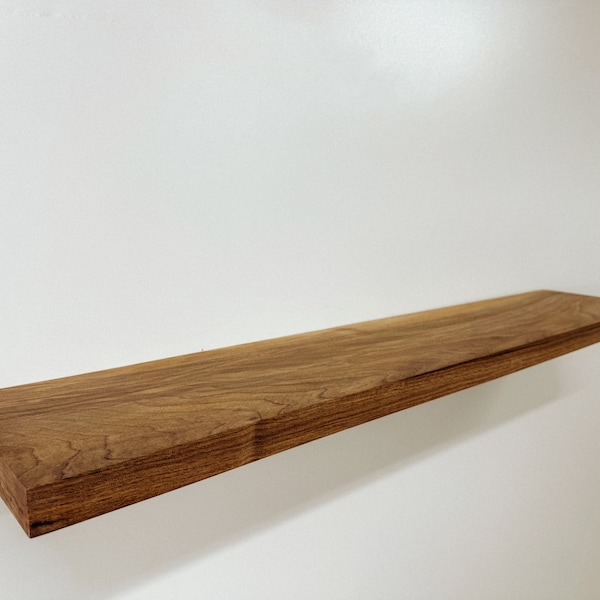 Walnut Floating Shelves - Etsy